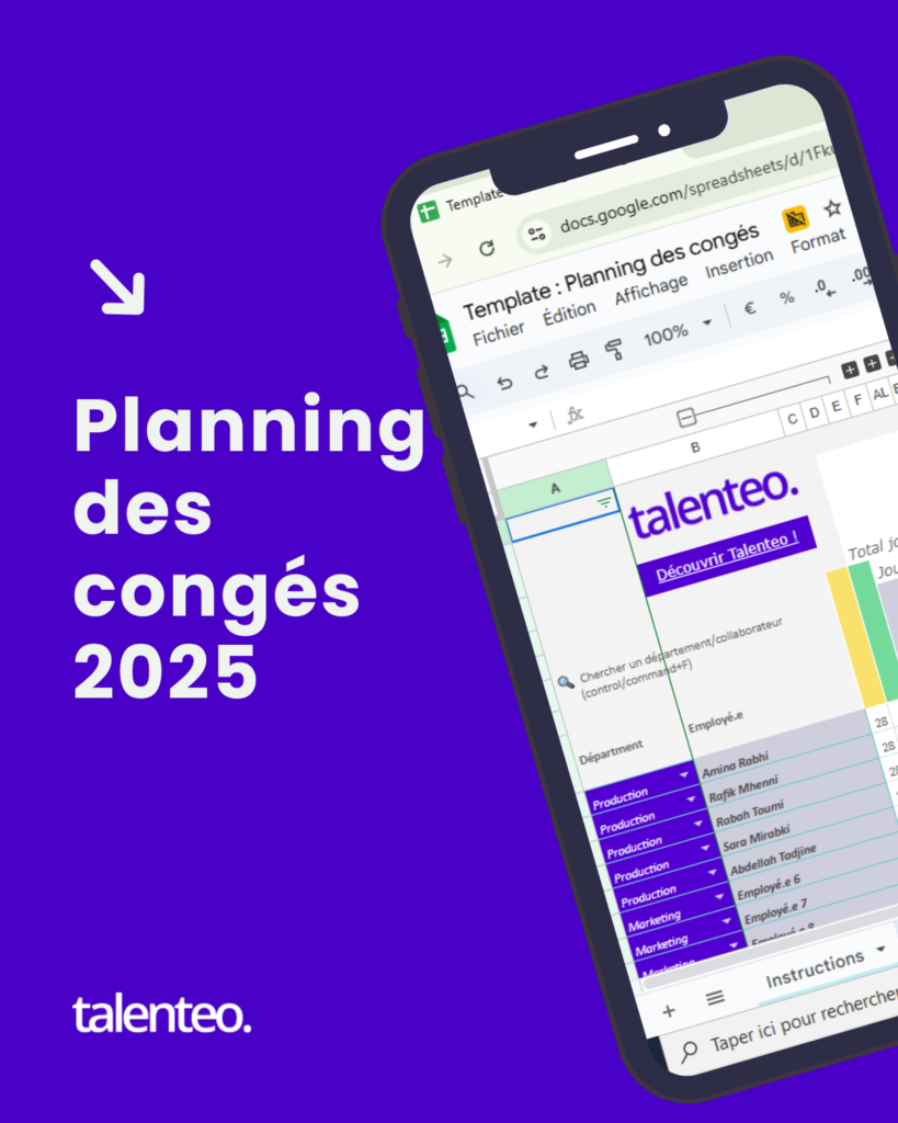 Landing page – Planning Congés - Talenteo